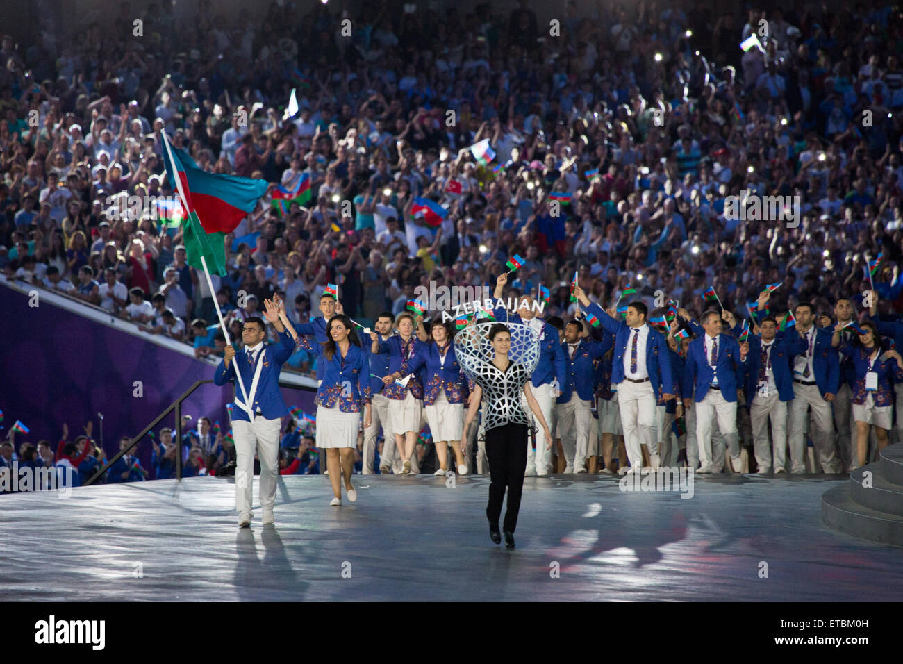 Baku, Azerbaijan. 12th June, 2015. European Games Opening Ceremony ...