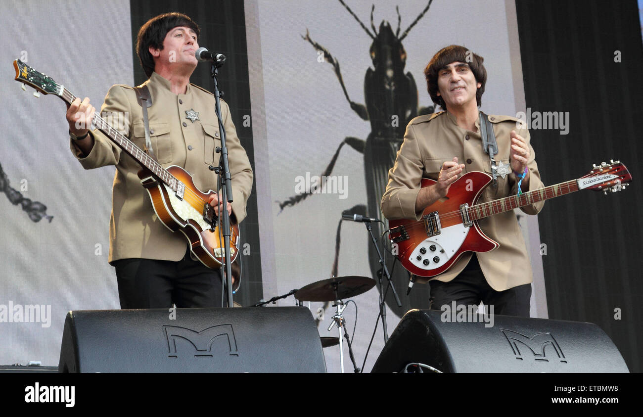 London, UK. Bootleg Beatles perform on stage at British Summer Time ...