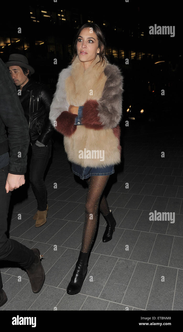 Alexa Chung is joined by celeb pals Nick Grimshaw, Lady Mary Charteris ...