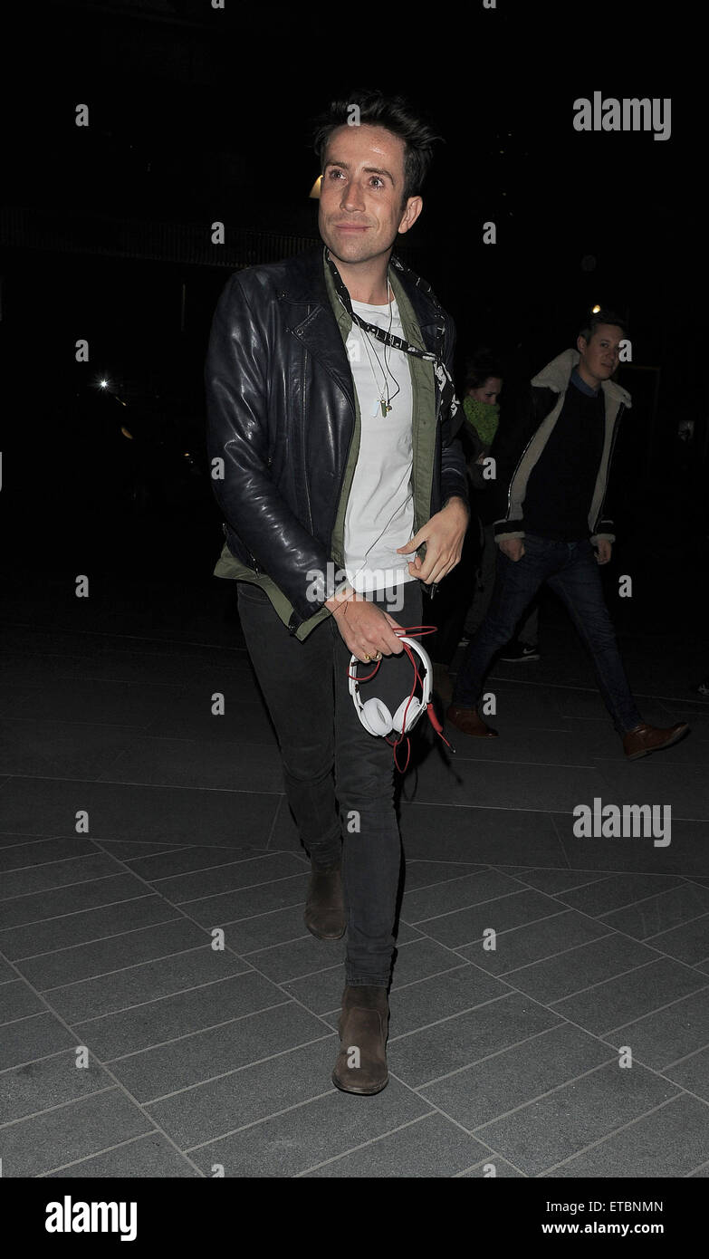 Alexa Chung is joined by celeb pals Nick Grimshaw, Lady Mary Charteris ...