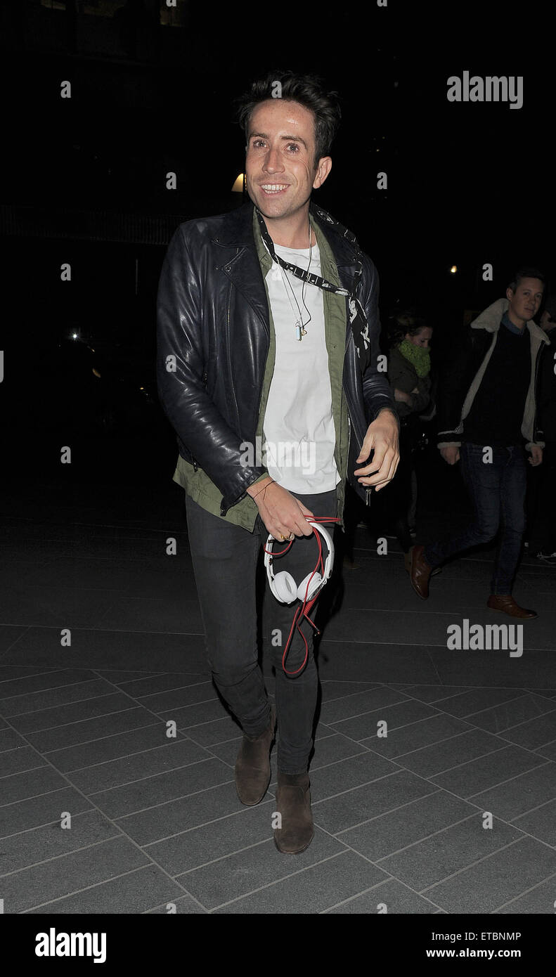 Alexa Chung is joined by celeb pals Nick Grimshaw, Lady Mary Charteris ...