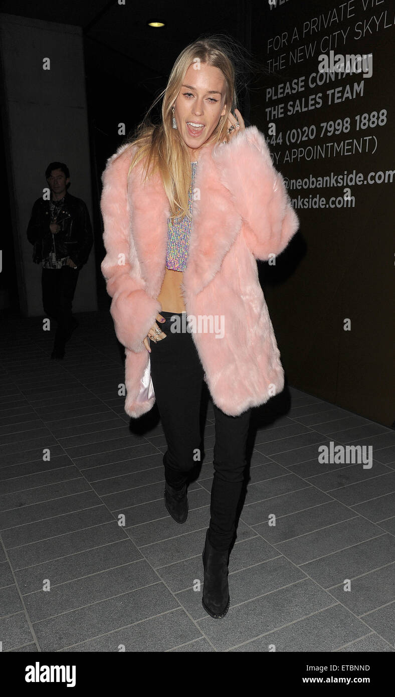 Alexa Chung is joined by celeb pals Nick Grimshaw, Lady Mary Charteris ...