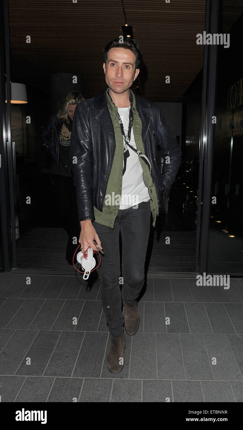 Alexa Chung is joined by celeb pals Nick Grimshaw, Lady Mary Charteris ...