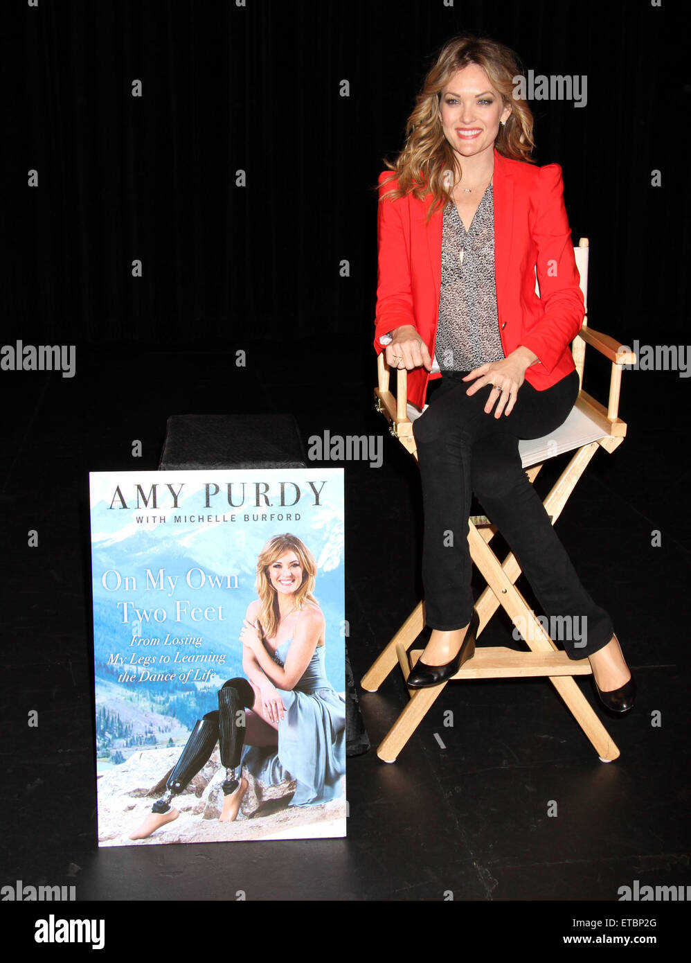 Amy Purdy signing copies of her book "On My Own Two Feet" at Clark ...