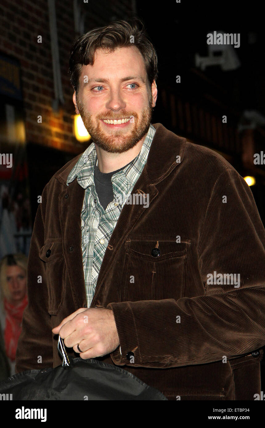Celebrities outside the Ed Sullivan Theater as they arrive for their ...