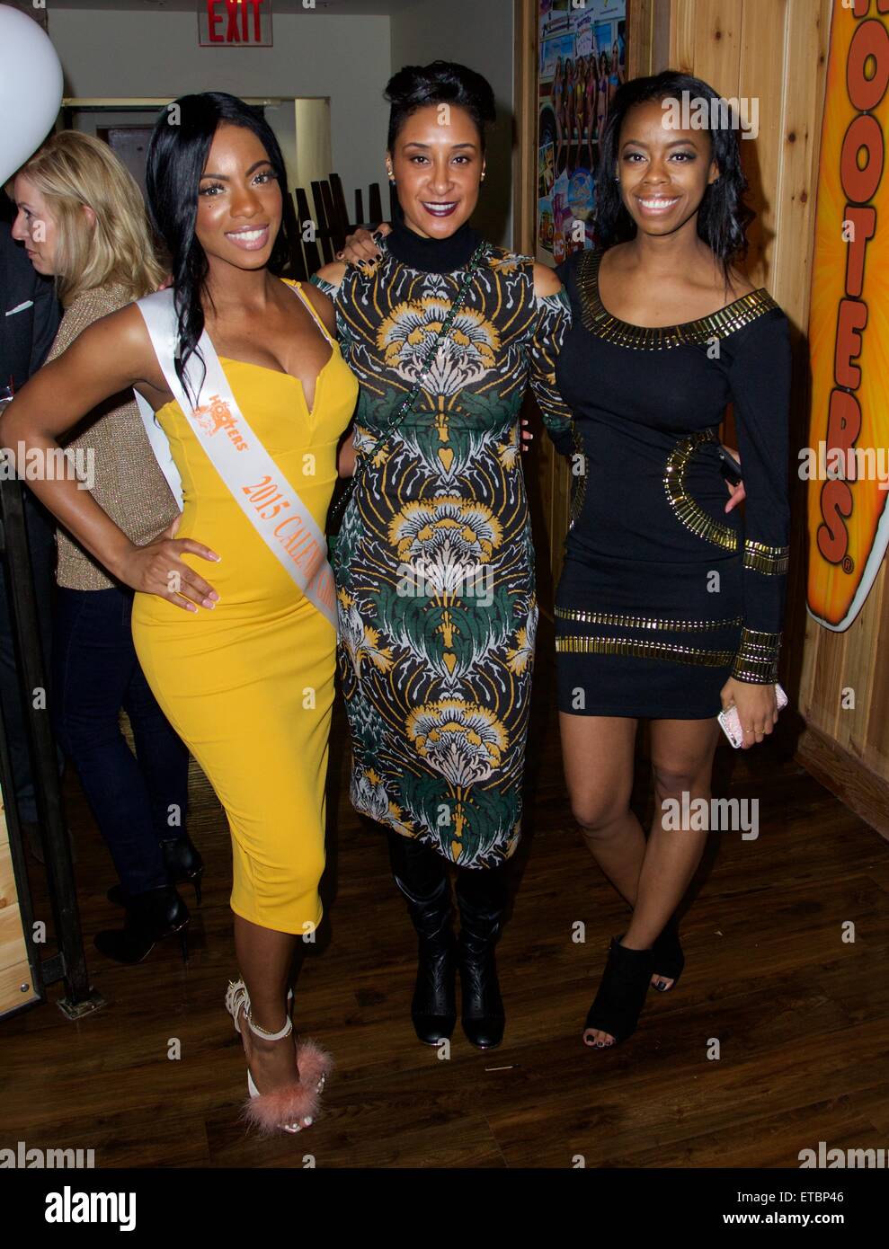 Hooters Manhattan relocation party with the 2015 Hooters Swimsuit ...