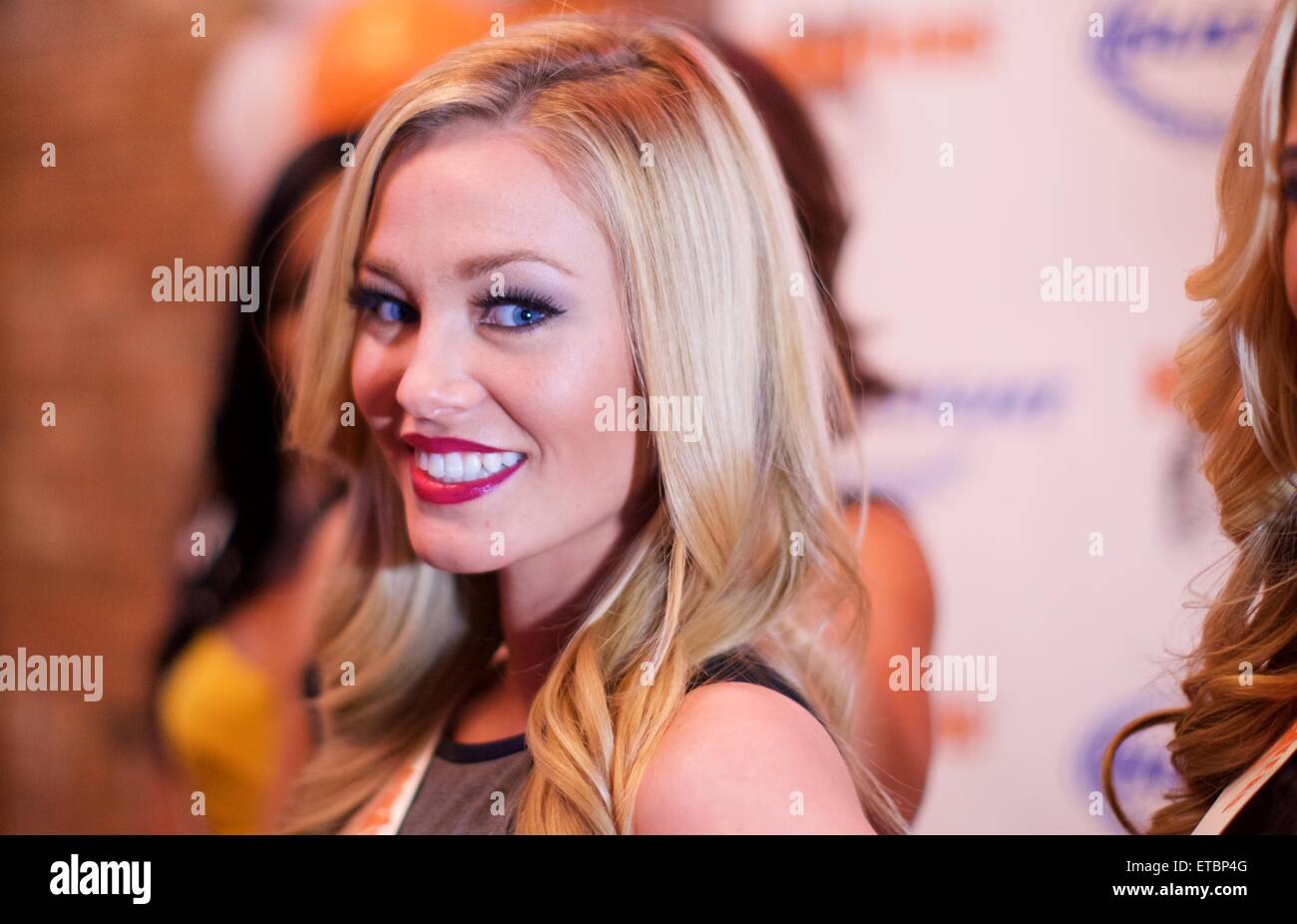 Hooters Manhattan relocation party with the 2015 Hooters Swimsuit ...
