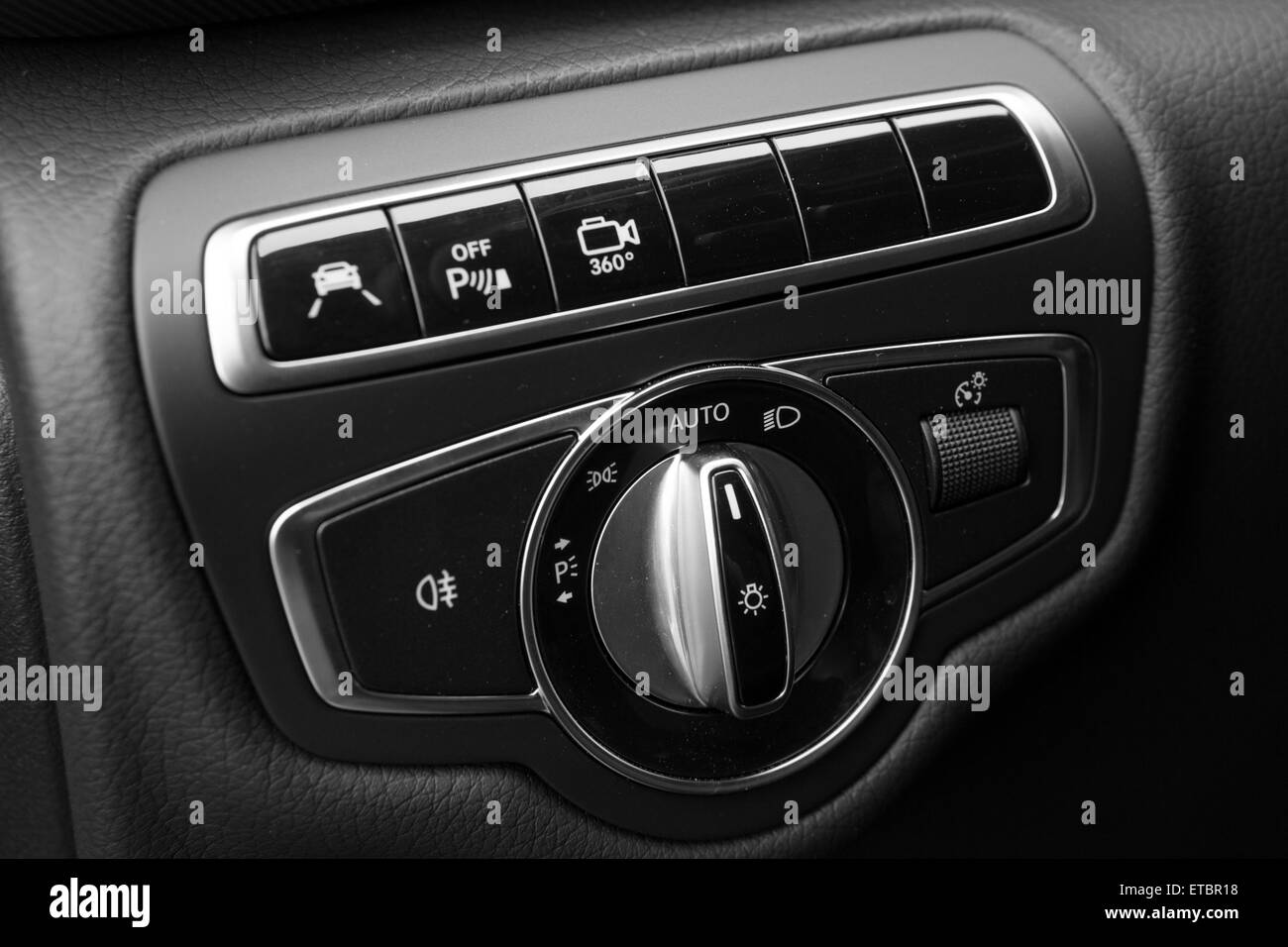 Closeup photo of car interiors. Shallow DOF Stock Photo - Alamy