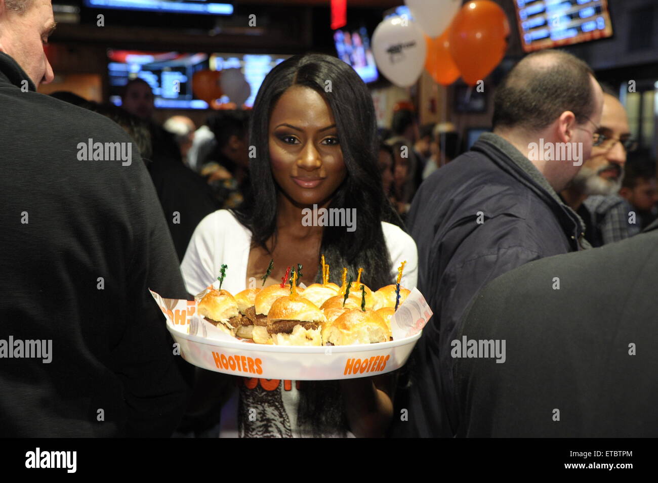 VIP party to celebrate the launch of Flagship Hooters Featuring: Assi ...