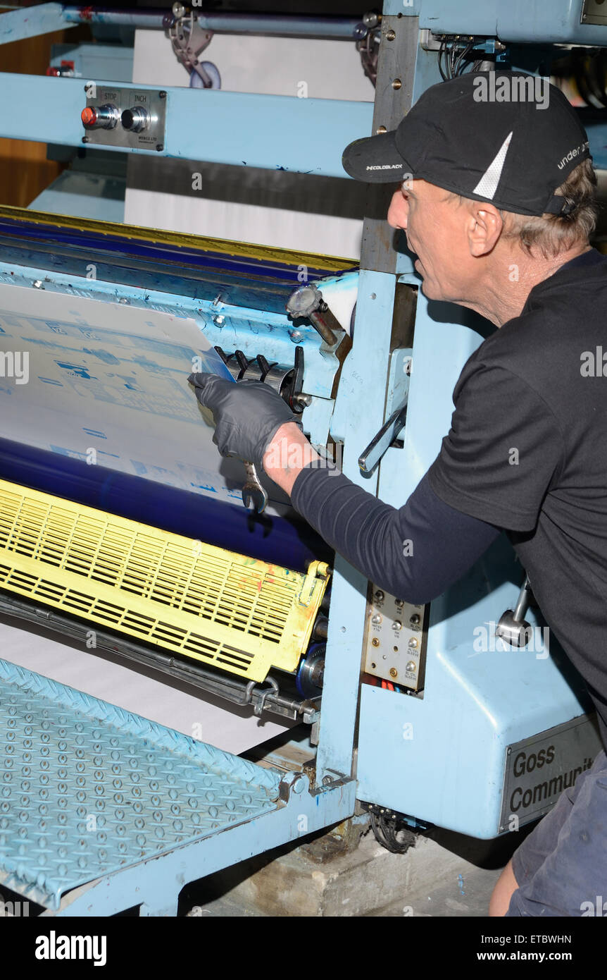 Newspaper Worker Printing Press High Resolution Stock Photography and ...