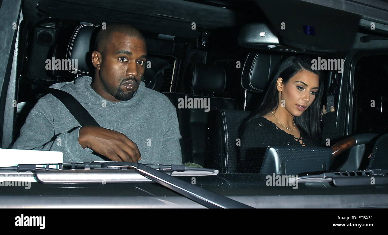 Kim Kardashian and Kanye West leave Giorgio Baldi restaurant after ...