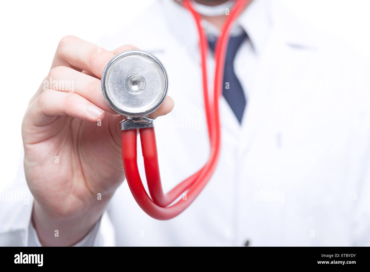 Professional cardiologist holding stethoscope Stock Photo - Alamy