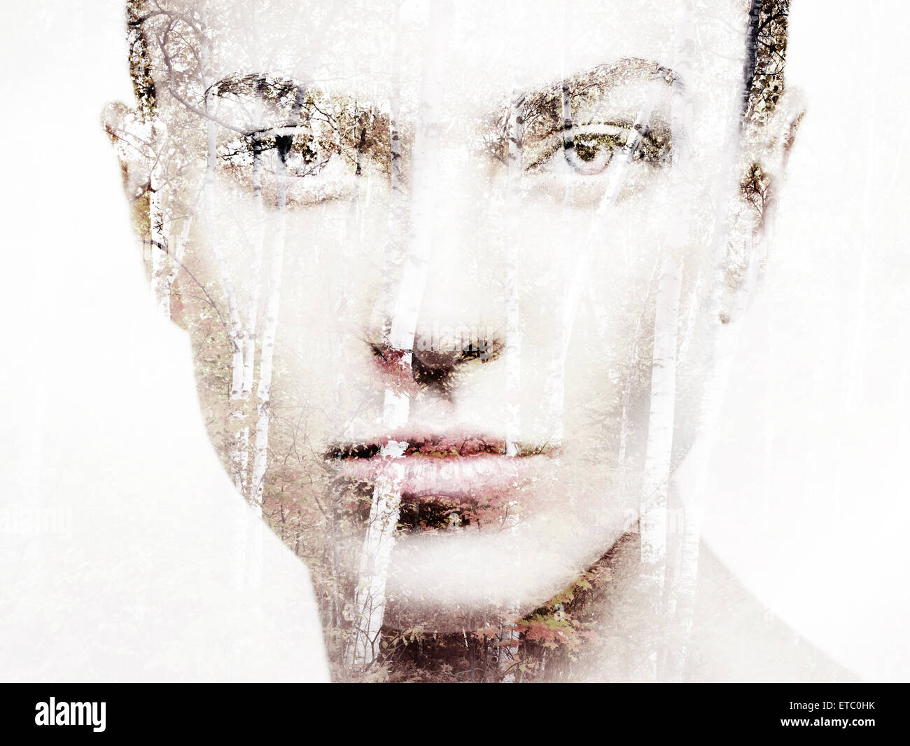 Overlayed face hi-res stock photography and images - Alamy