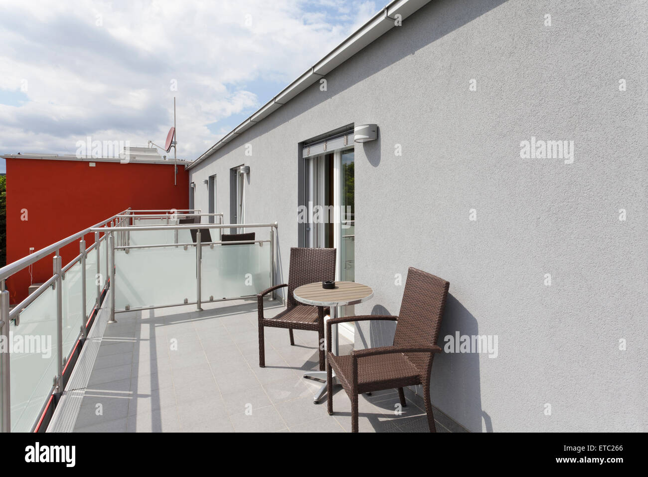 Hotel building terrace balcony hi-res stock photography and images - Alamy