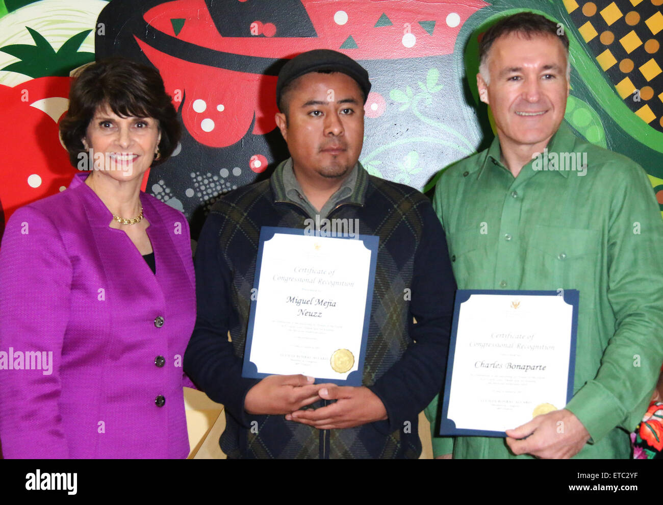 The unveiling ceremony of the mural 'Fruits of the Earth' by Mexican ...