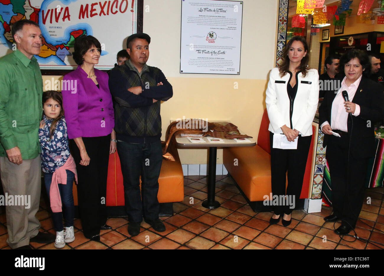 The unveiling ceremony of the mural 'Fruits of the Earth' by Mexican ...