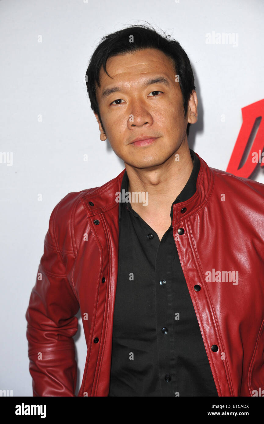 LOS ANGELES, CA - APRIL 2, 2015: Chin Han at the premiere of Netflix ...