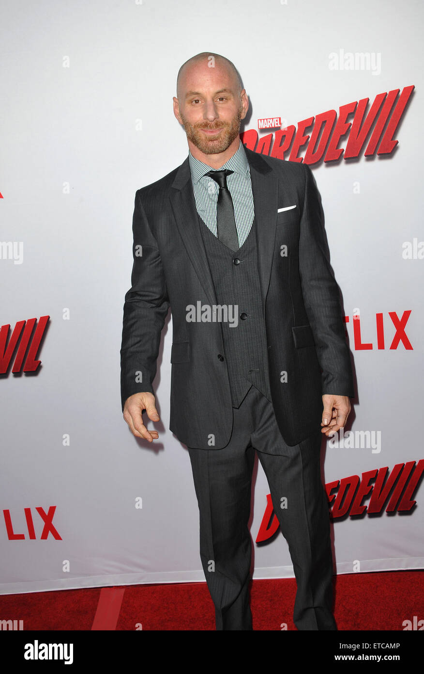 LOS ANGELES, CA - APRIL 2, 2015: Matt Gerald at the premiere of his ...