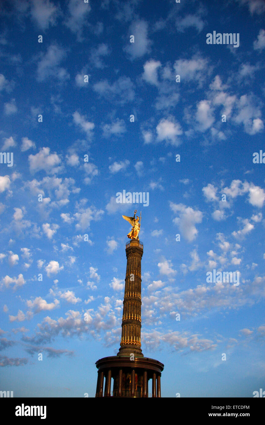 JUNE 2012 - BERLIN: the Siegessaeule (Victory Column), Berlin ...