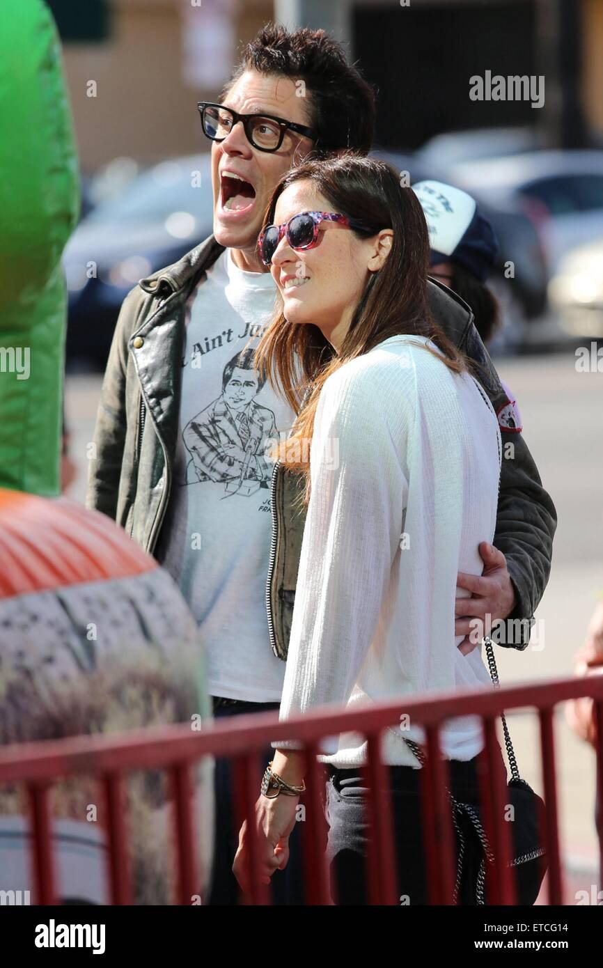 Johnny Knoxville takes his family to the Studio City Farmers Market ...