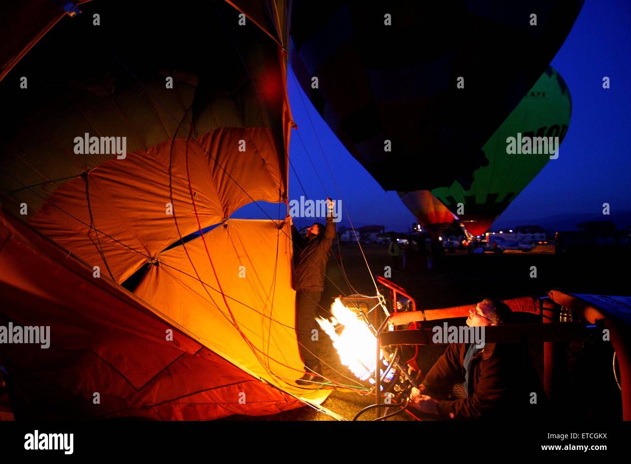 Balloon pilots from around the world congregate near the town of Bansko ...