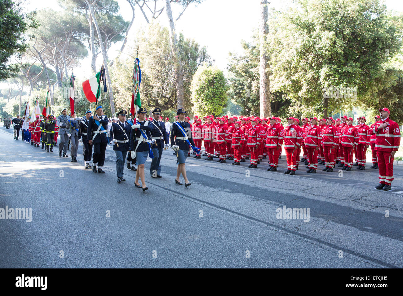 Military parade for italian republic celebrations Stock Photo - Alamy