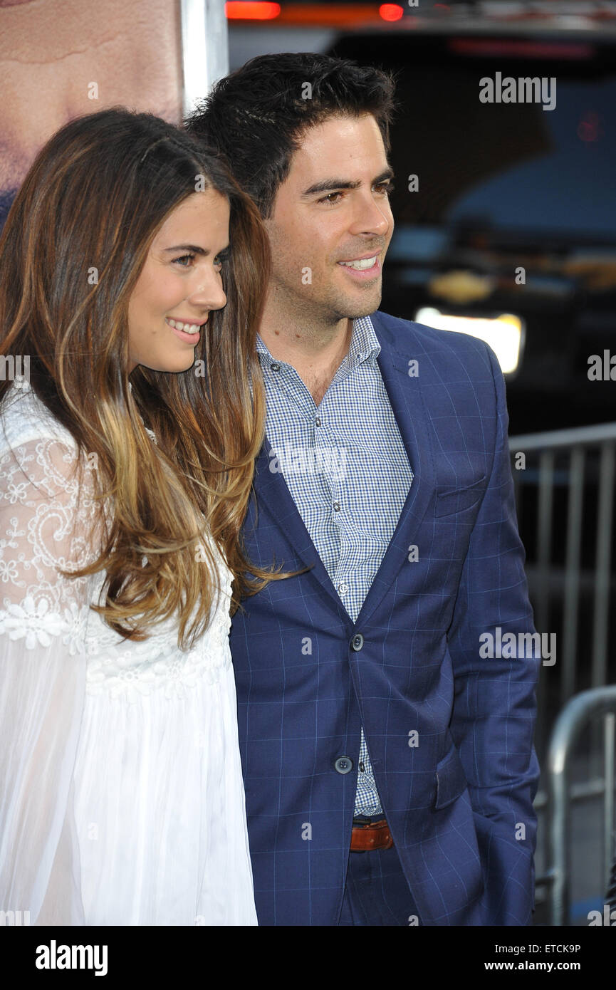LOS ANGELES, CA - APRIL 16, 2015: Eli Roth & Lorenza Izzo at the Los ...