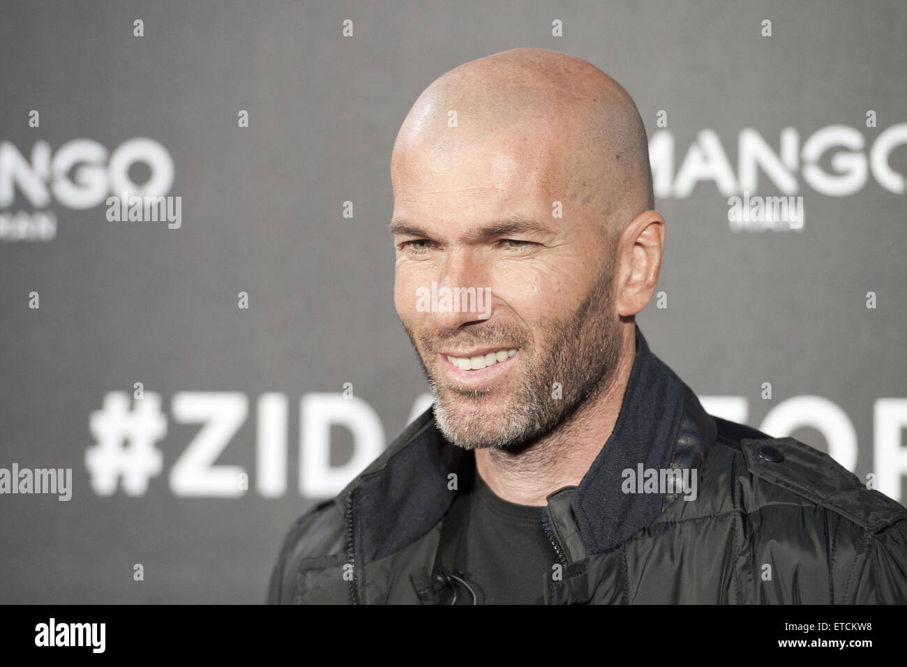 Zinedine Zidane is unveiled as the new face of Mango Man at Camera ...