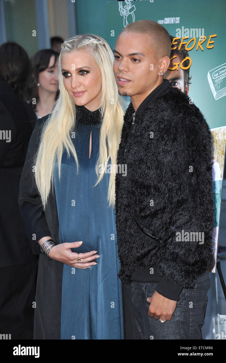 LOS ANGELES, CA - APRIL 20, 2015: Evan Ross, son of Diana Ross, & wife ...