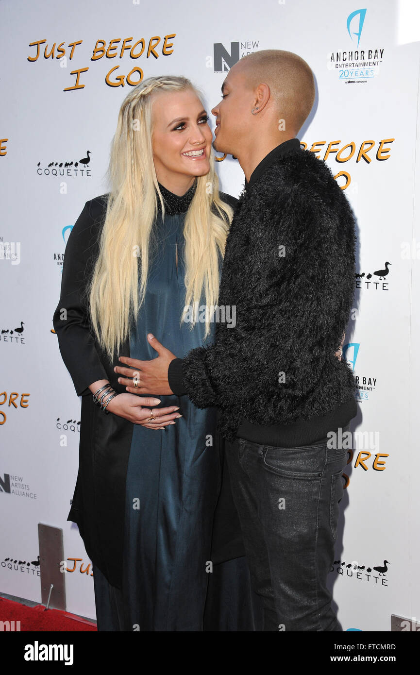 LOS ANGELES, CA - APRIL 20, 2015: Evan Ross, son of Diana Ross, & wife ...