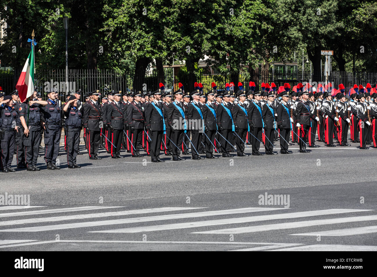 Military parade for italian republic celebrations Stock Photo - Alamy