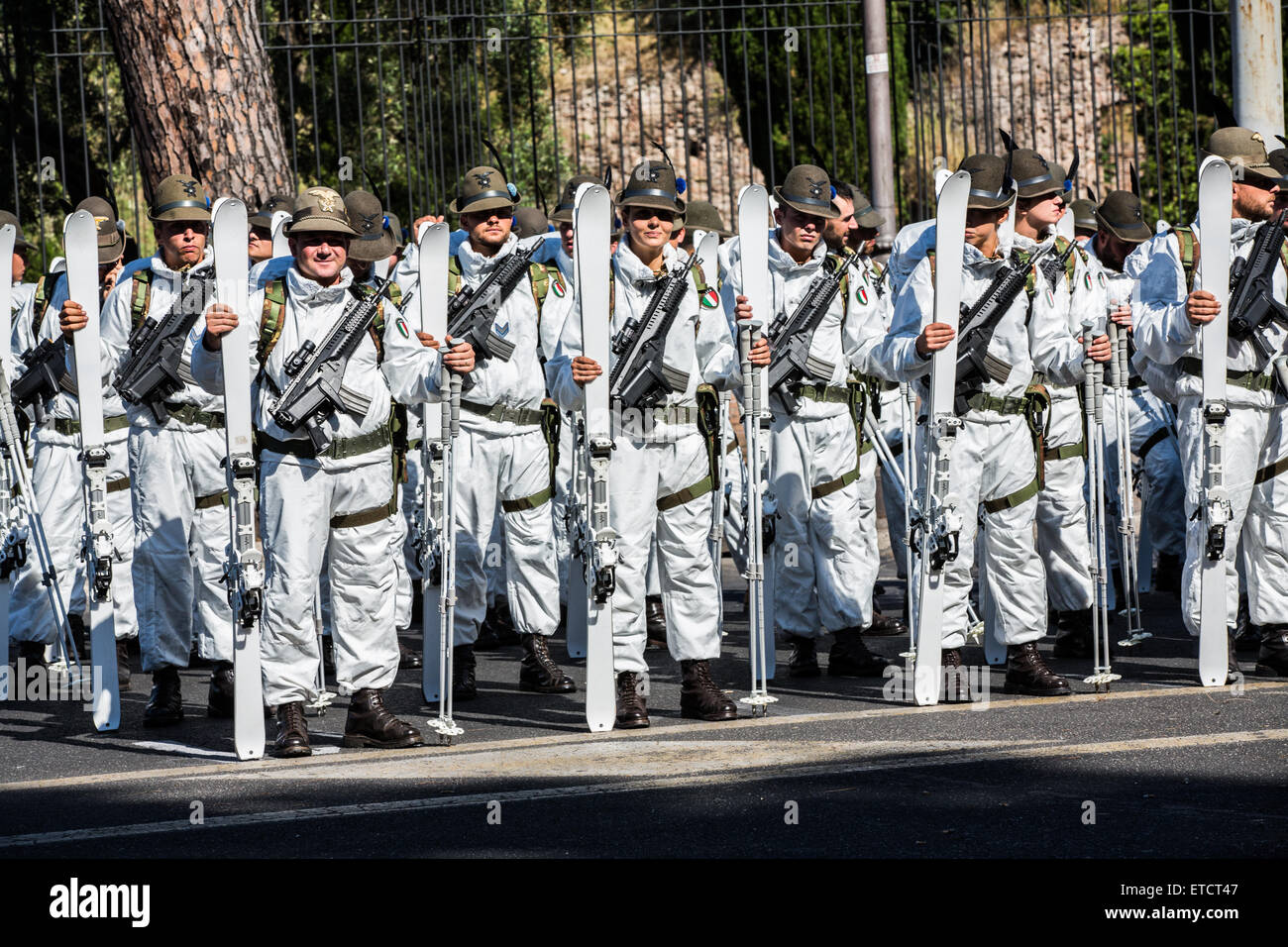 Military parade for italian republic celebrations Stock Photo - Alamy