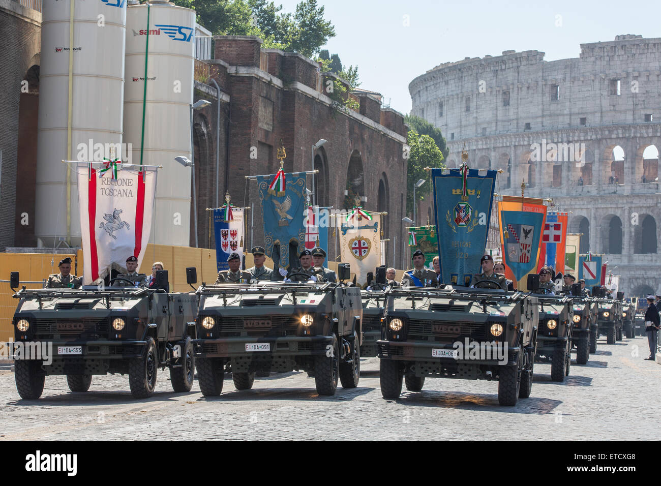 Military parade for italian republic celebrations Stock Photo - Alamy