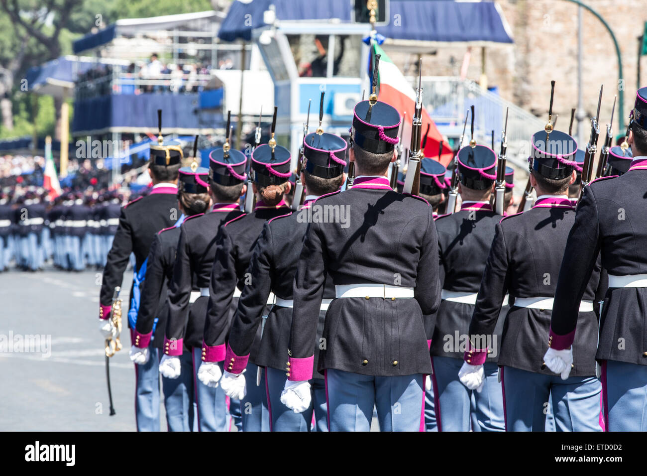 Military parade for italian republic celebrations Stock Photo - Alamy