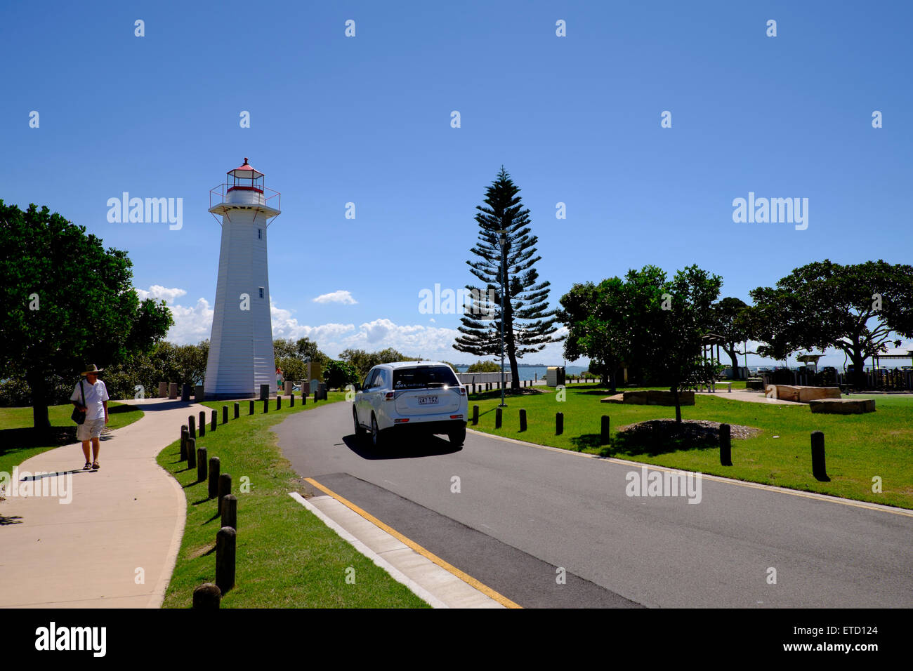 Old Cleveland Point Lighthouse, Queensland, Australia Stock Photo - Alamy