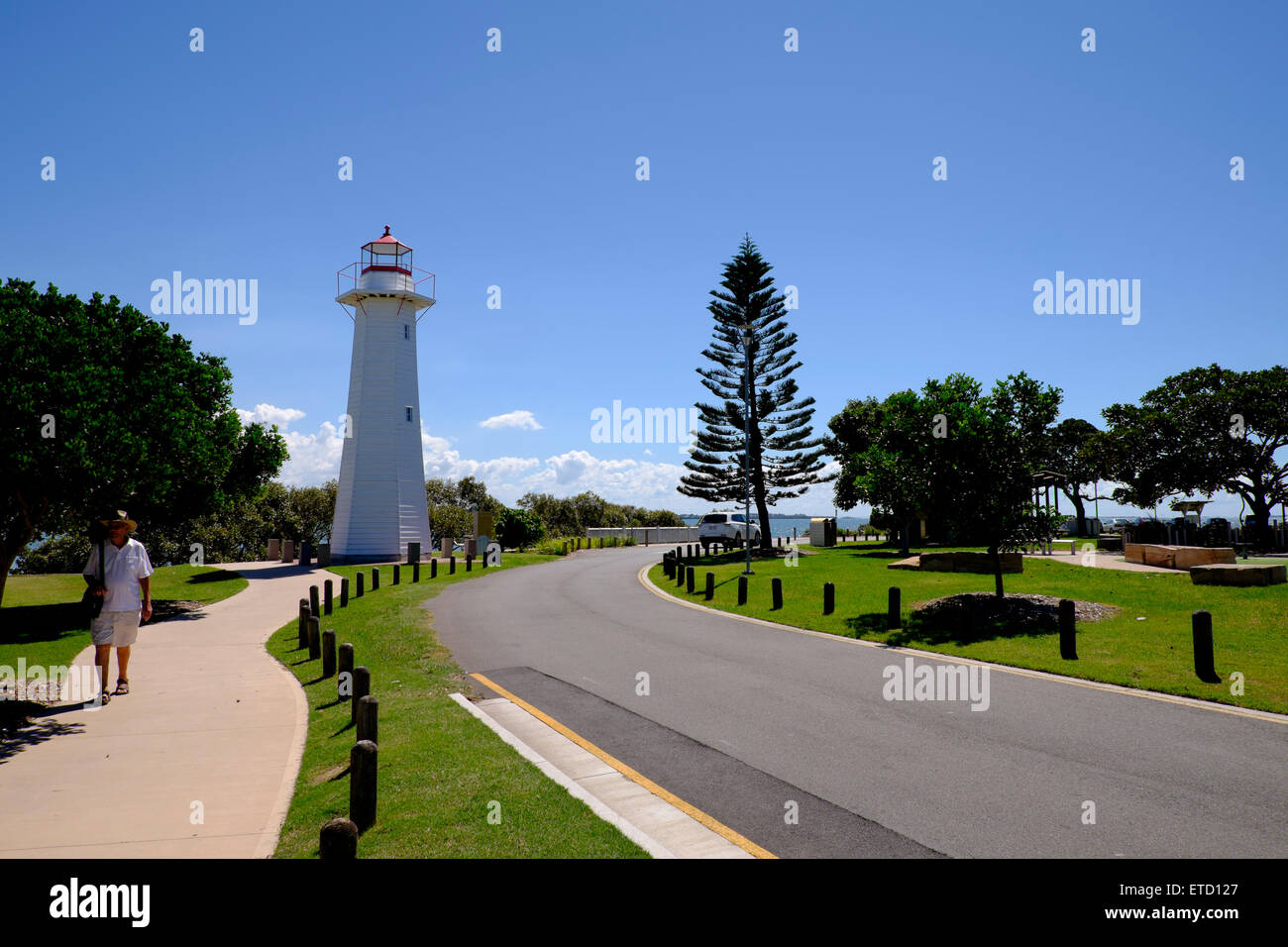 Old Cleveland Point Lighthouse, Queensland, Australia Stock Photo - Alamy