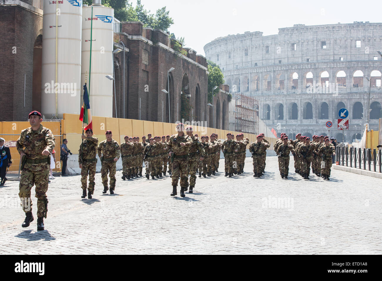 Military parade for italian republic celebrations Stock Photo - Alamy