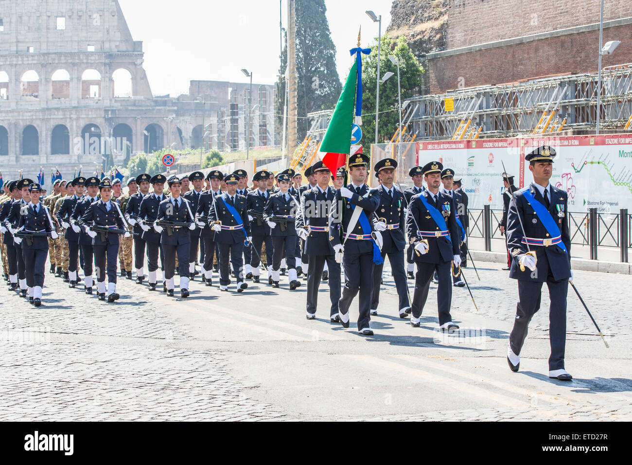Military parade for italian republic celebrations Stock Photo - Alamy