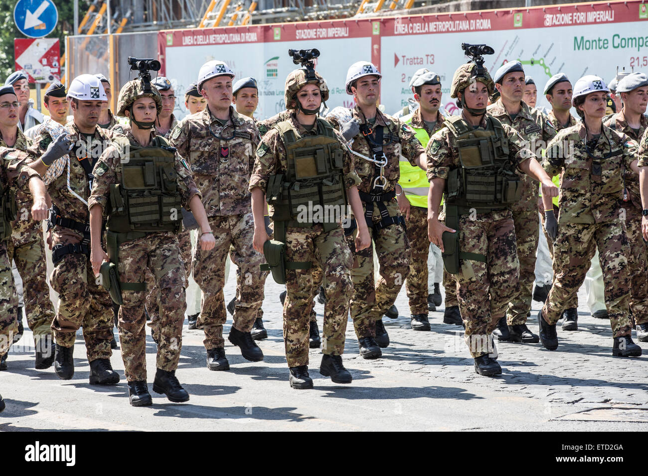 Military parade for italian republic celebrations Stock Photo - Alamy