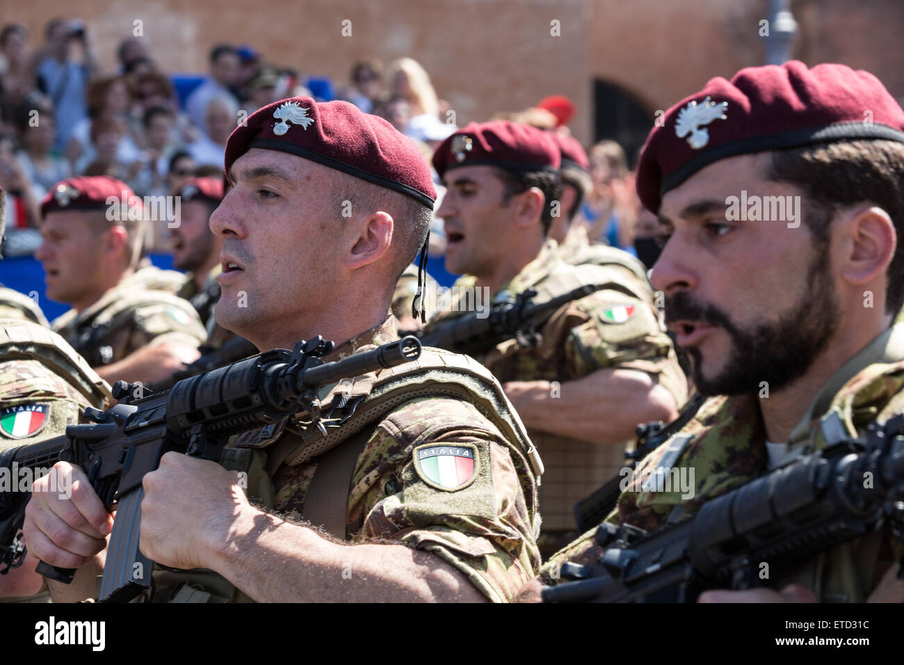 Military parade for italian republic celebrations Stock Photo - Alamy