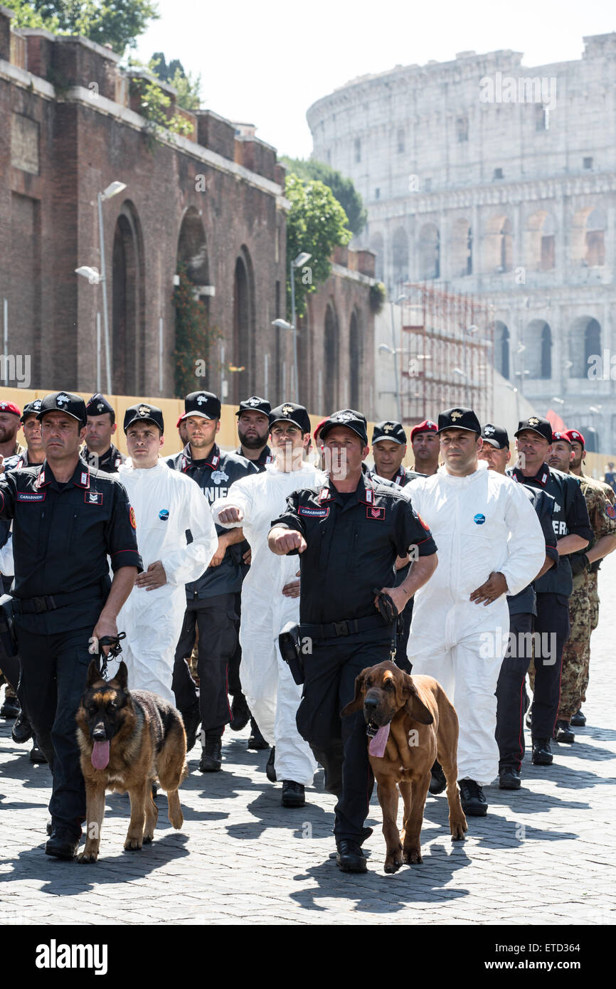 Military parade for italian republic celebrations Stock Photo - Alamy