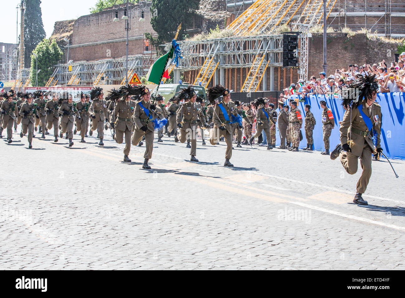Military parade for italian republic celebrations Stock Photo - Alamy