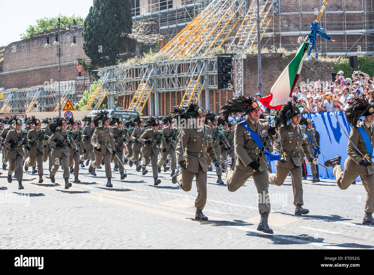 Military parade for italian republic celebrations Stock Photo - Alamy