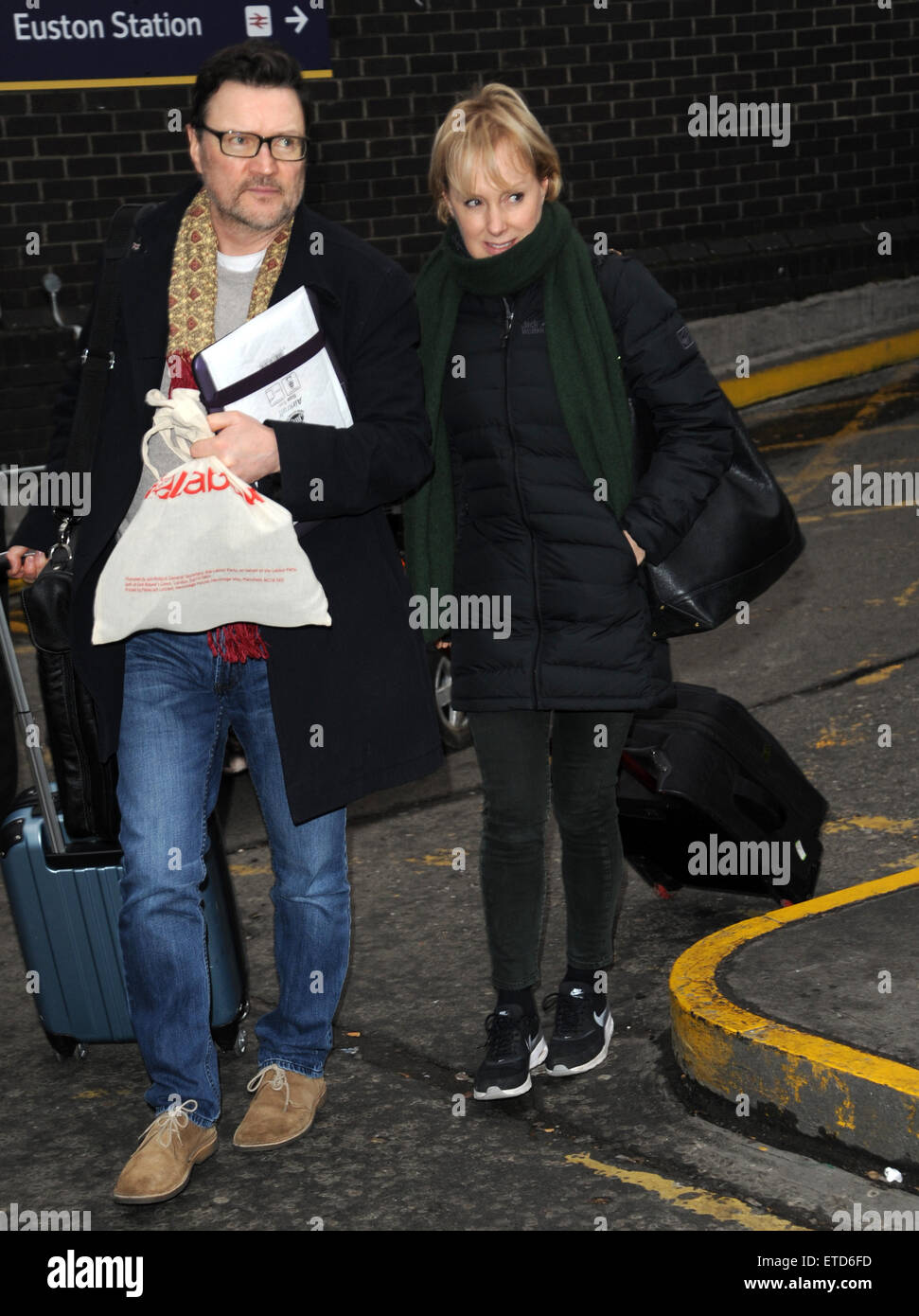 Coronation Street stars arrive at Euston Featuring: Ian Puleston Davies ...