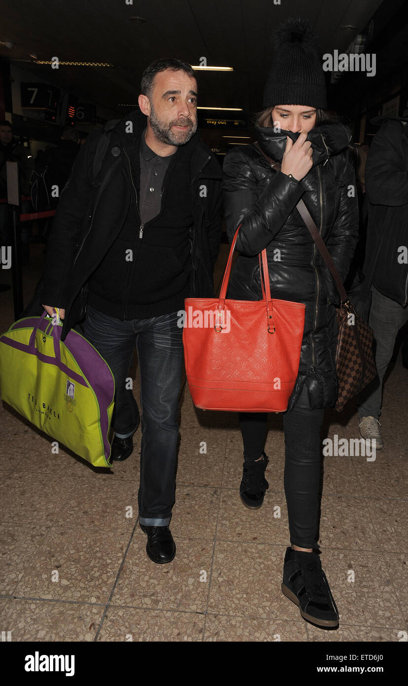 Brooke Vincent, Michael Le Vell and Georgia May Foote arrive at Euston ...