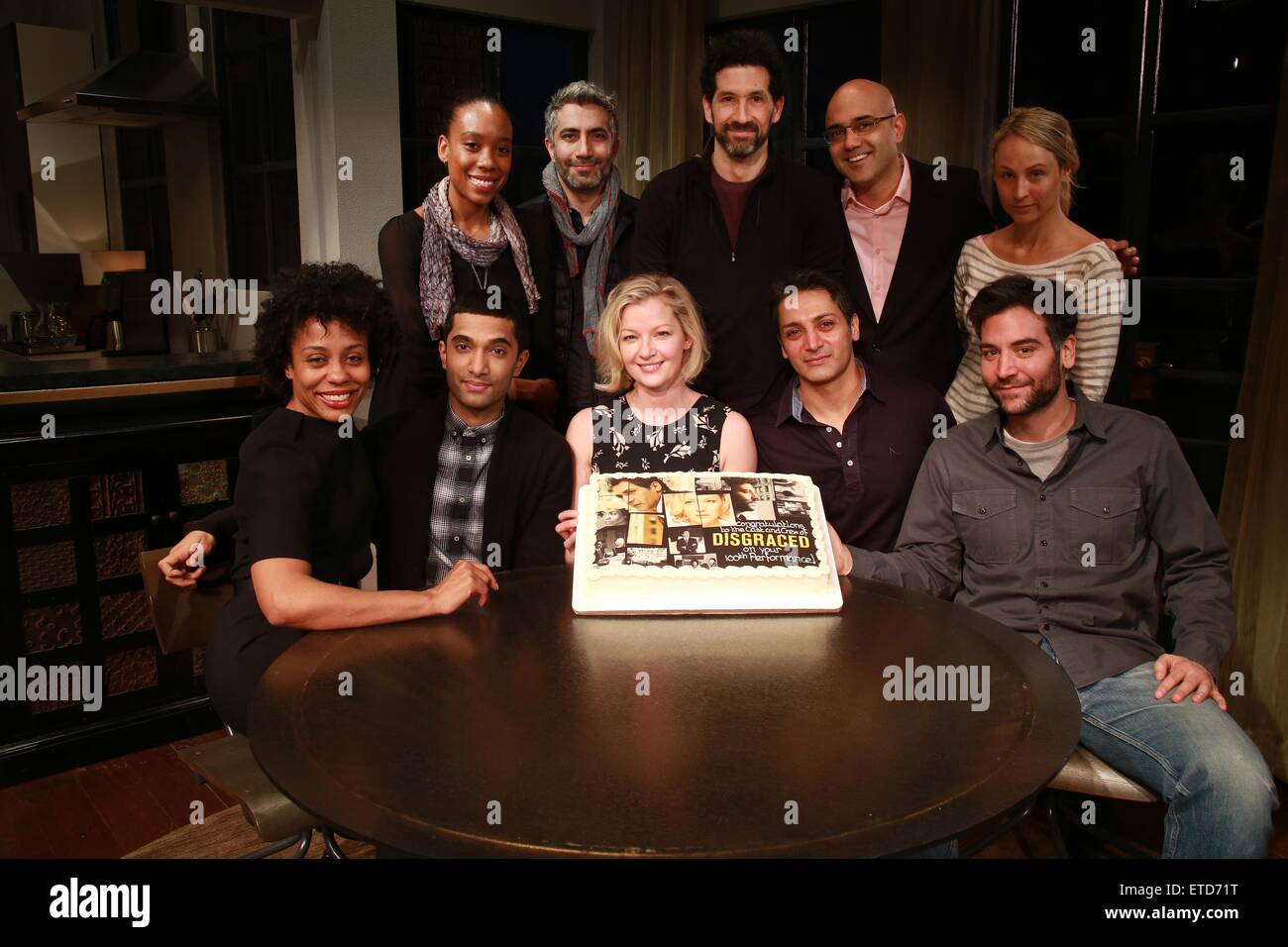 Celebrating the 100th performance for Broadway's 'Disgraced' at the ...