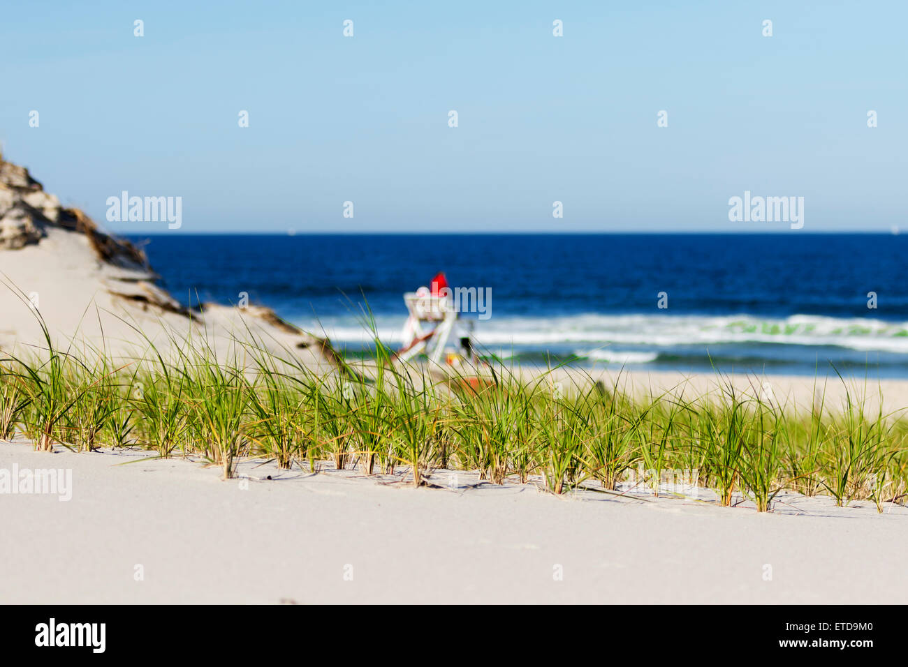 Lifeguards on-duty on a hot summer day at the beach Stock Photo - Alamy