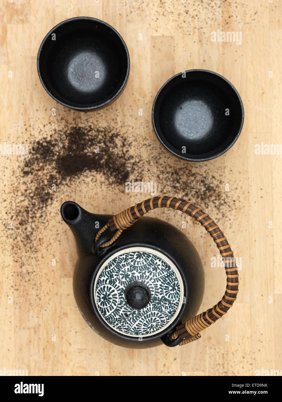 A close up shot of a tea set Stock Photo - Alamy