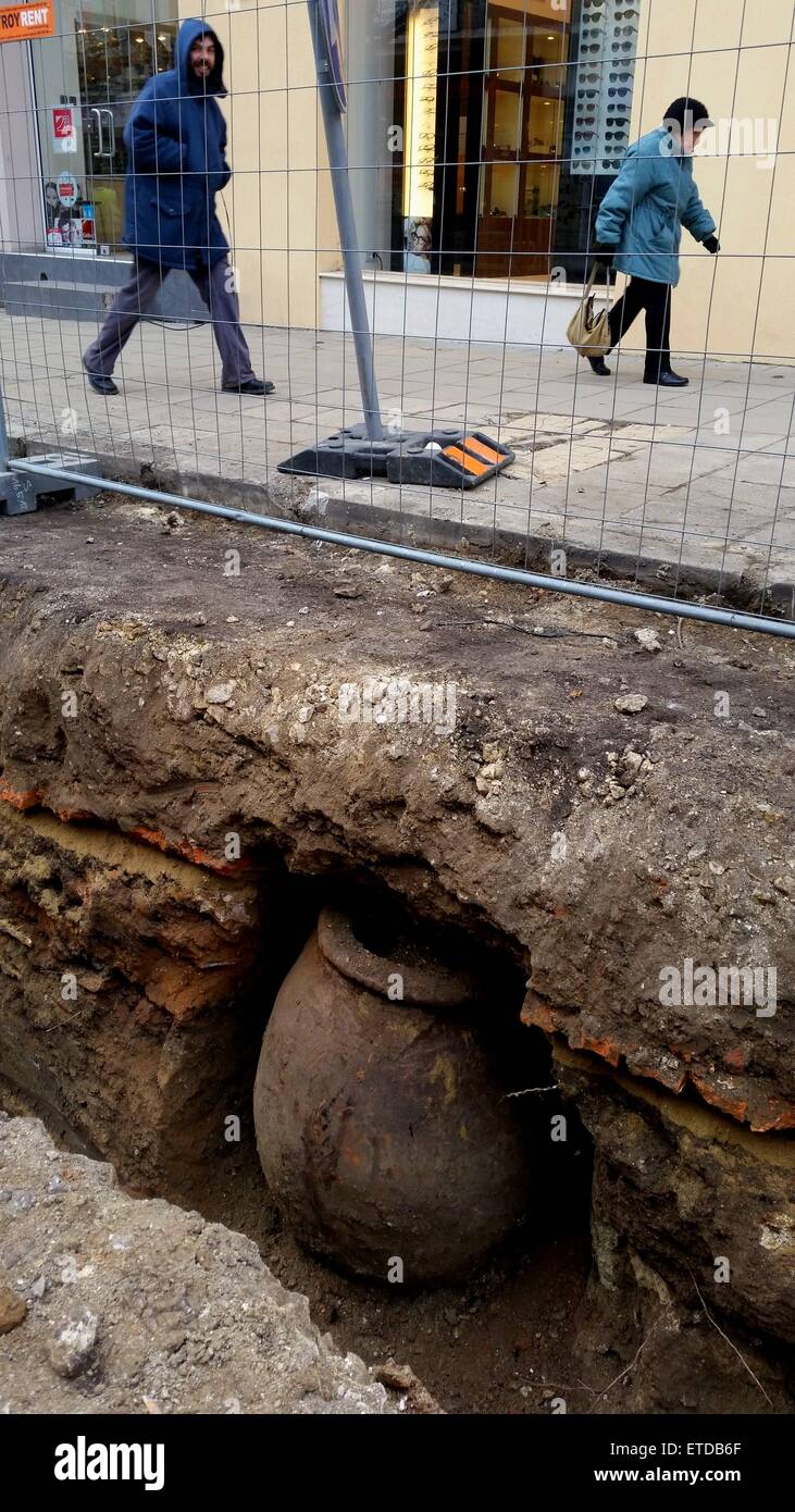 Approximately 1500 years old, an ancient giant jar, found during ...