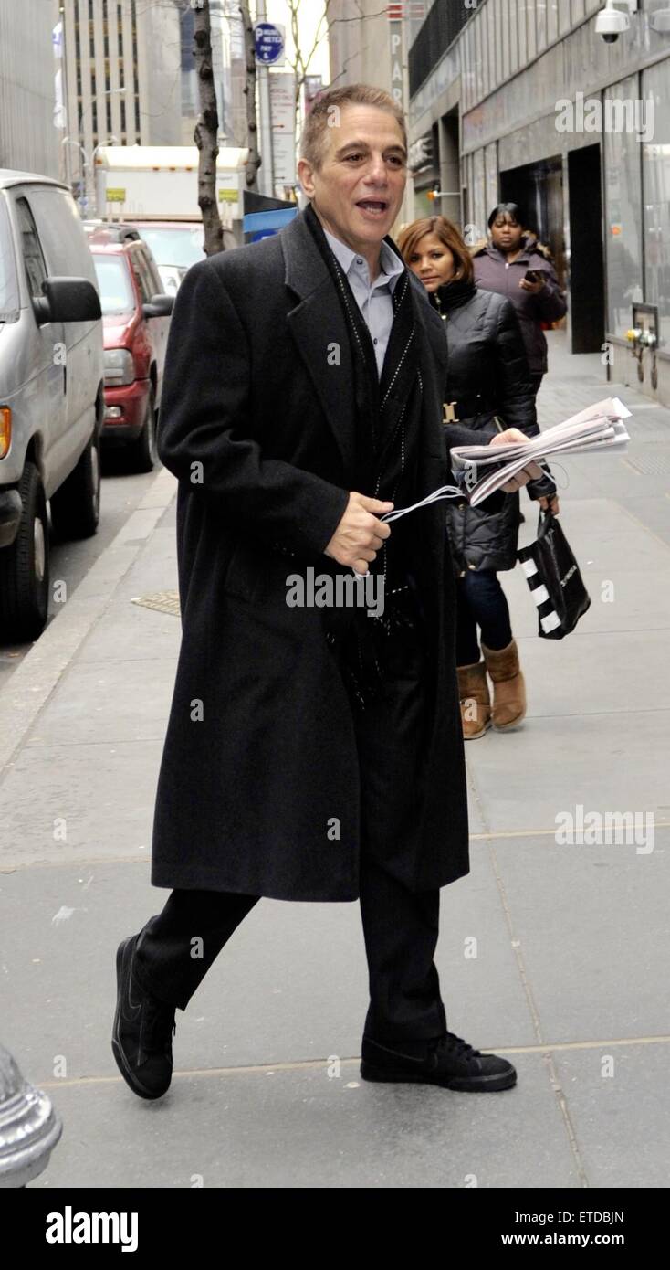 Celebrities at the NBC studios after appearing on the Today show ...